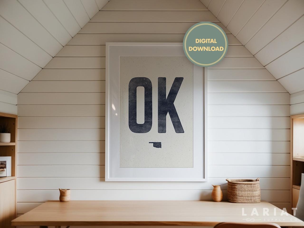 Oklahoma State Poster Download, Oklahoma Outline Artwork, Distressed OK ...