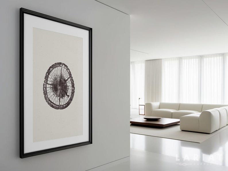Cross-section Poster, Tree Trunk Print, Nature Print, Minimalist Tree ...