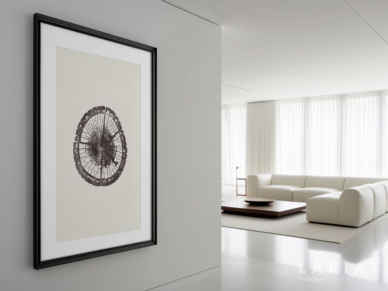 Cross-section Poster, Tree Trunk Print, Nature Print, Minimalist Tree ...