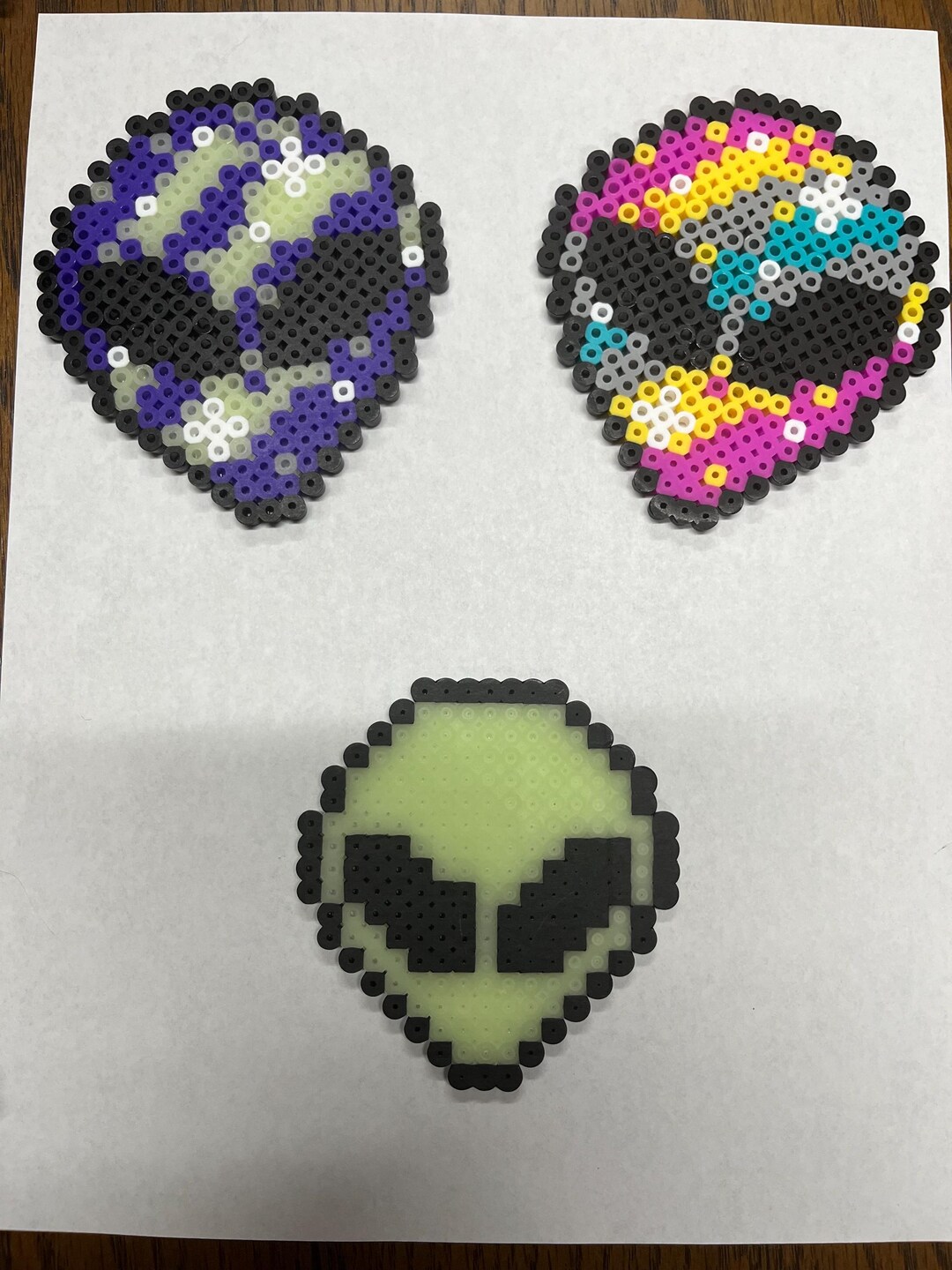 Alien Head Perler Kandi - Etsy