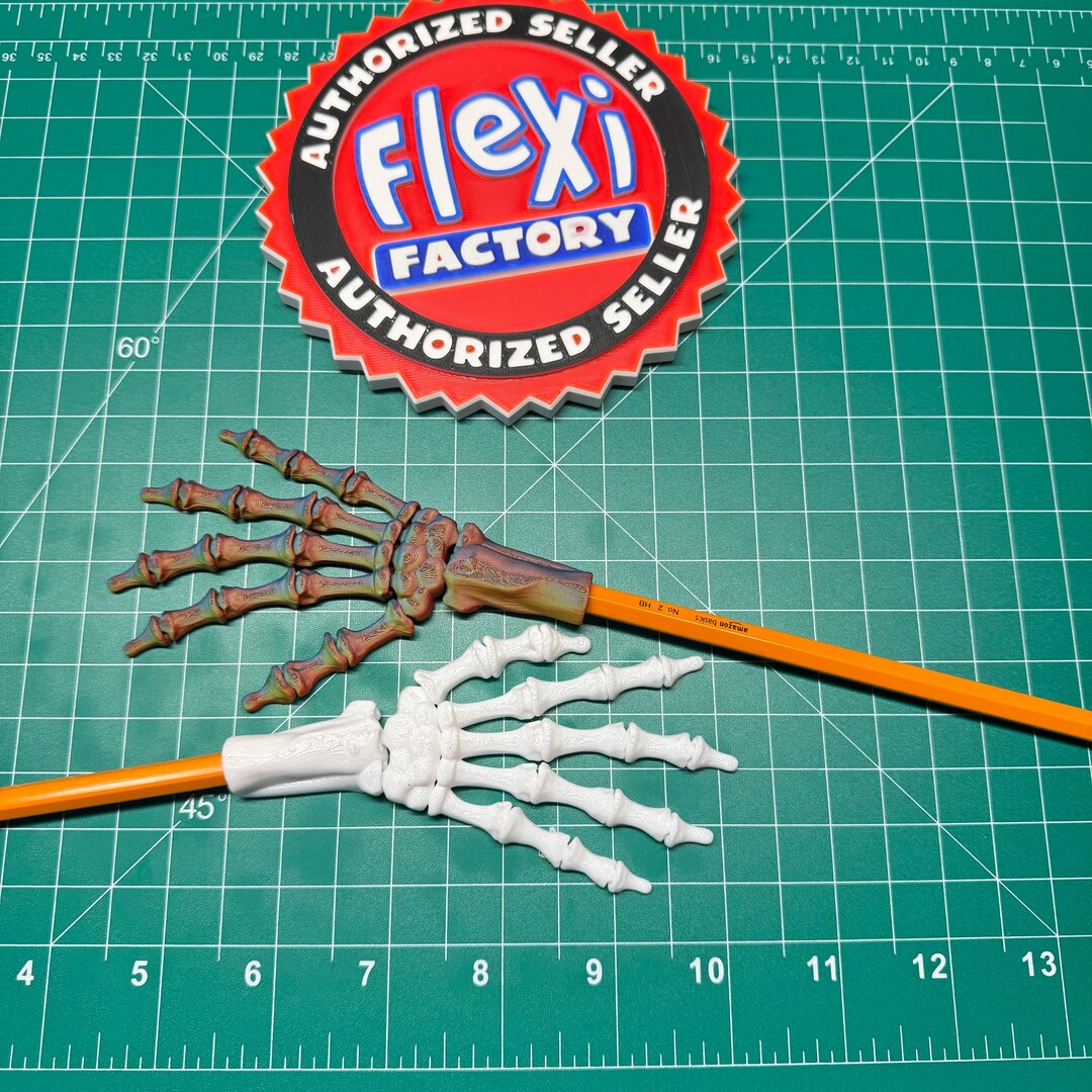 Flexi Factory Skeleton Hand Pencil Topper - Etsy