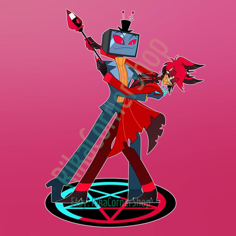 PRE-ORDER Retro Vox & Alastor – Hazbin Hotel Radiostatic Acrylic ...