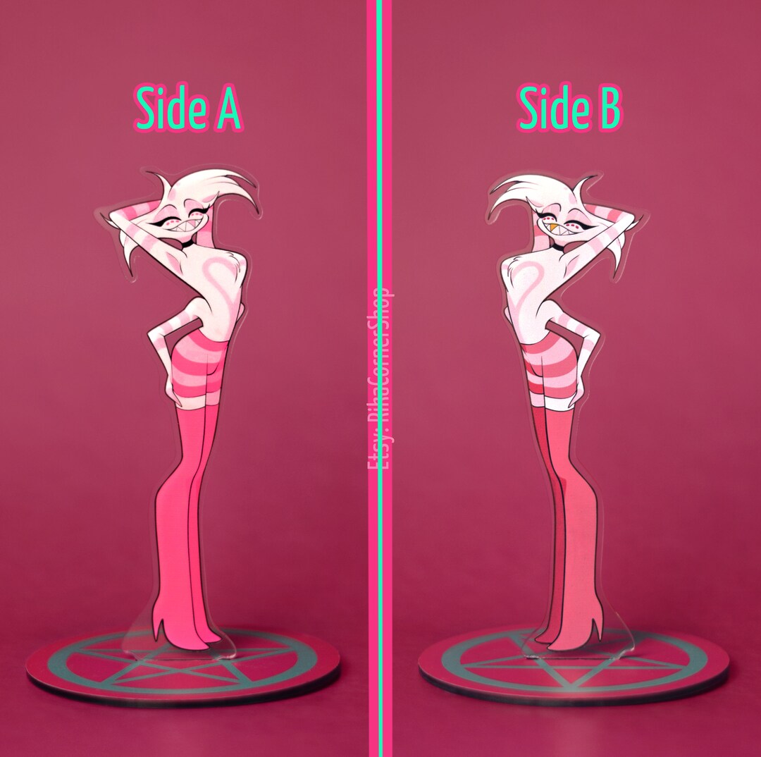 Angel Dust Hazbin Hotel Acrylic Standee | Green&pink Summer | in Stock - Etsy Australia