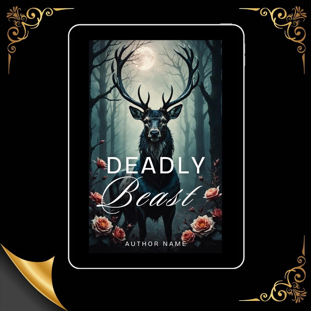 Pre-made Dark Romance Book Cover Design, Dark Fantasy Ebook Cover, Book ...