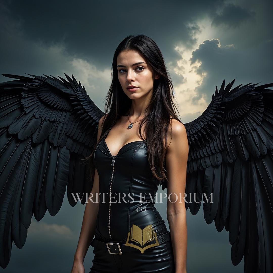 Premade Vella Cover - Female Angel Fantasy Design, Unique Digital Book ...