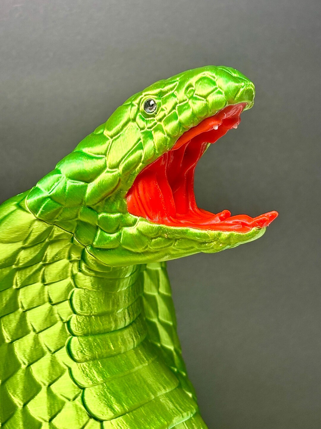 3D Printed Headphone Stand, King Cobra Headset Holder, Christmas Gift ...