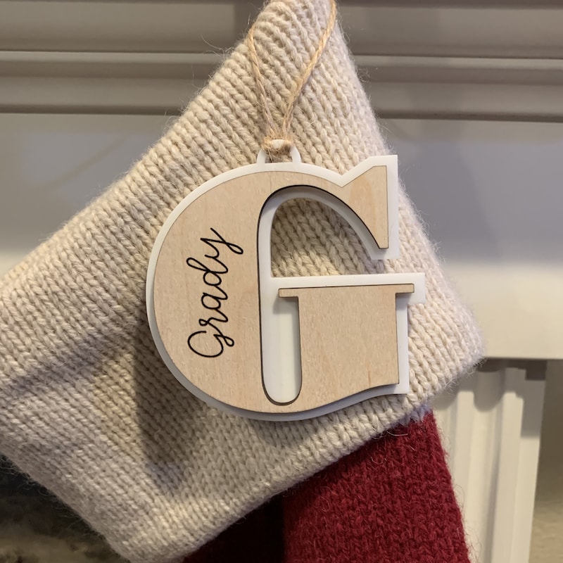 Stocking Initial - Etsy
