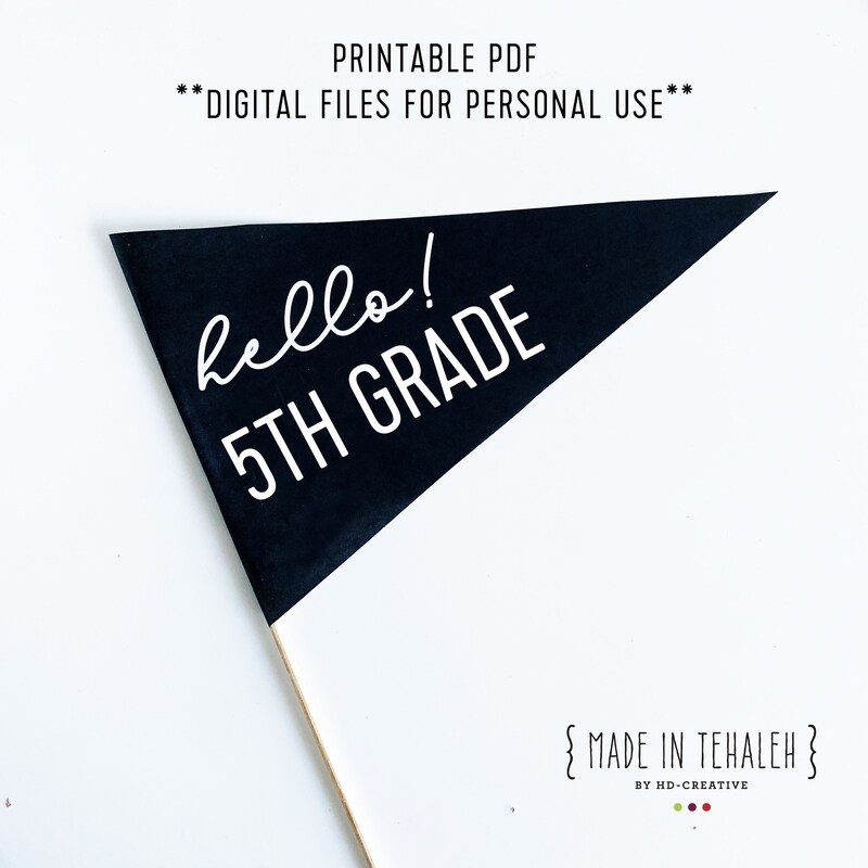 5th Grade Sign - Etsy