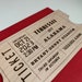 Custom Wood Engraved Event Ticket / Experience Gift Ticket / Concert ...