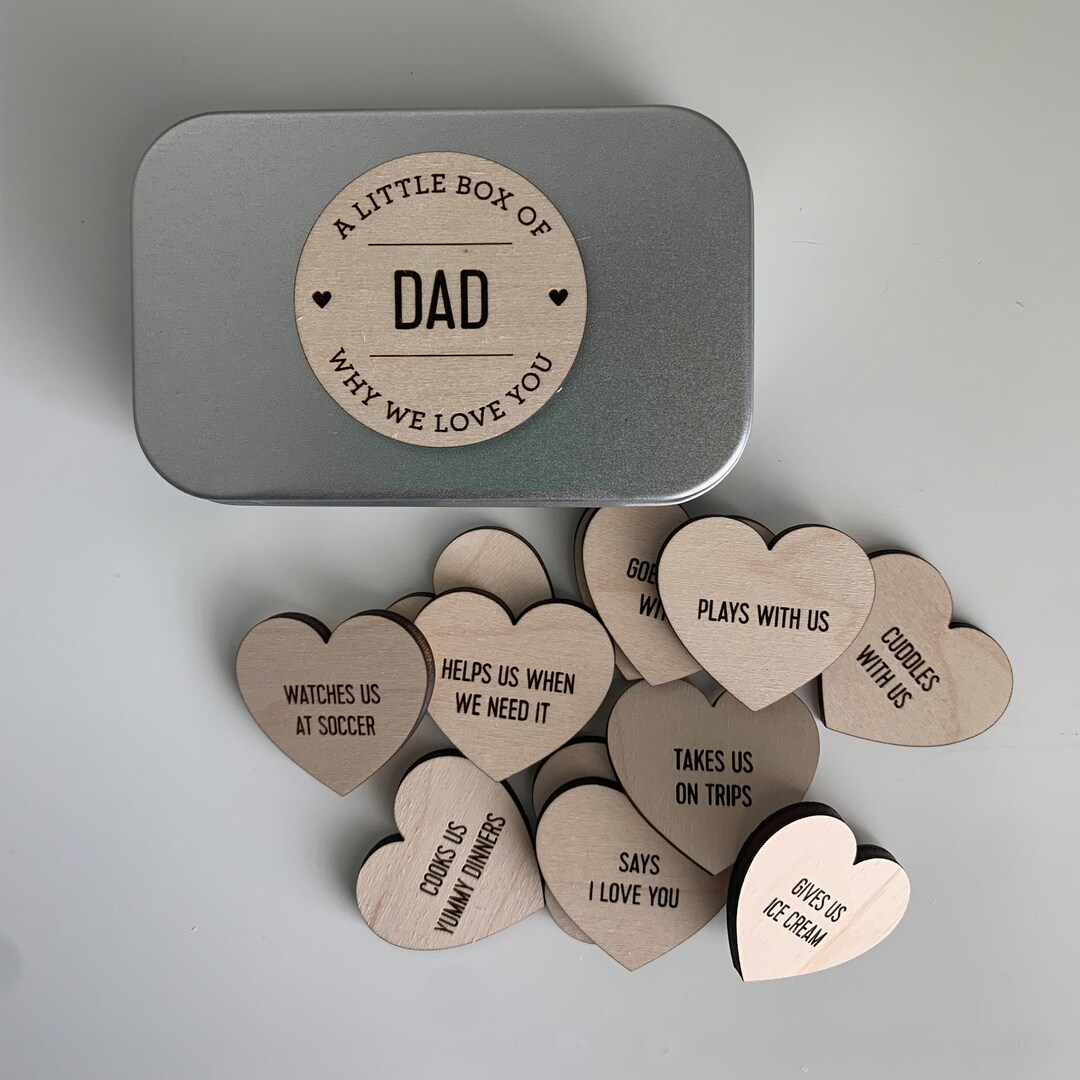 A Little Box of Reasons Why We Love You Dad / Father's Day / Dad Gift ...