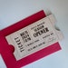 Custom Wood Engraved Event Ticket / Experience Gift Ticket / Concert ...