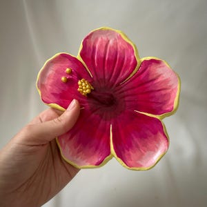 Pink Flower-shaped Ceramic Plate - Elegant & Charming Tableware for ...