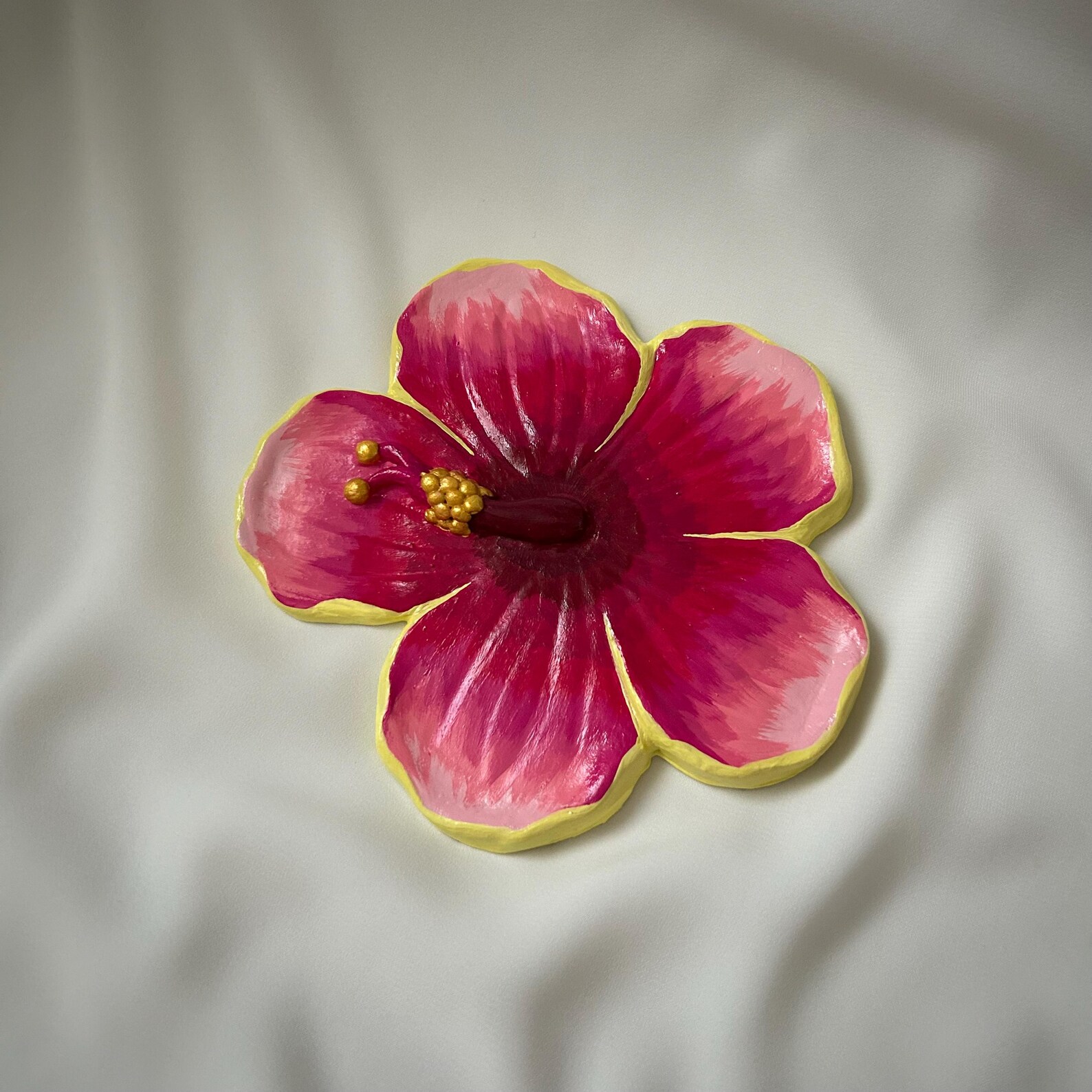Pink Flower-shaped Ceramic Plate - Elegant & Charming Tableware for ...