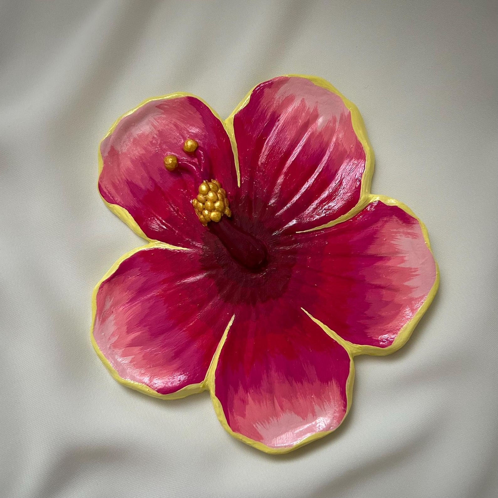 Pink Flower-shaped Ceramic Plate - Elegant & Charming Tableware for ...
