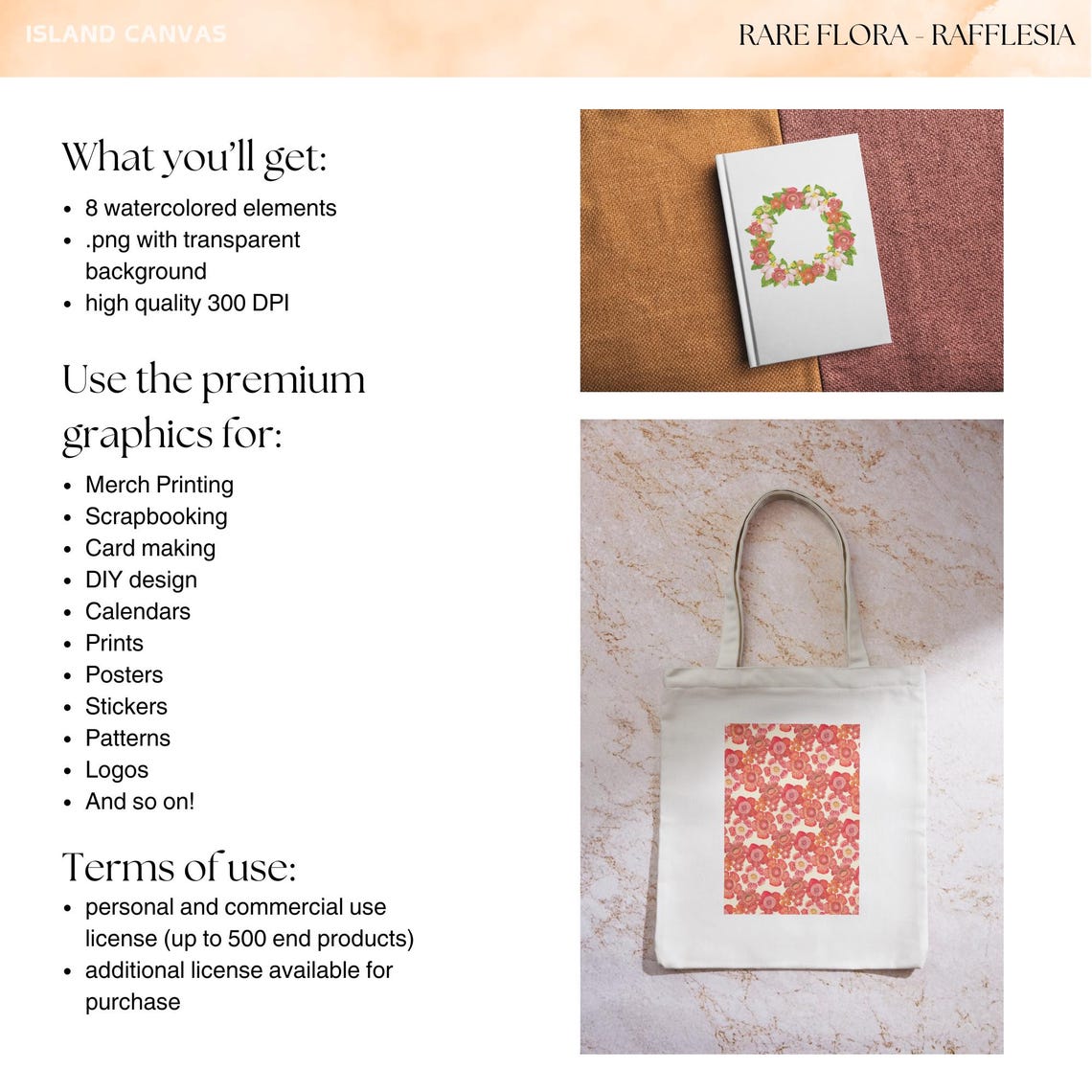 Watercolor Rafflesia Flowers Clip Art Pack | Hand-painted Floral ...