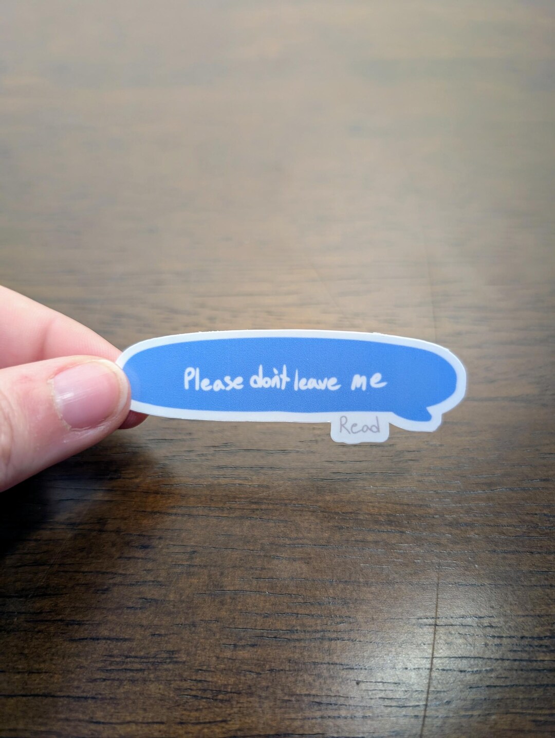 Aesthetic Blue Text Message Sticker | Waterproof Glossy Vinyl Decal ...