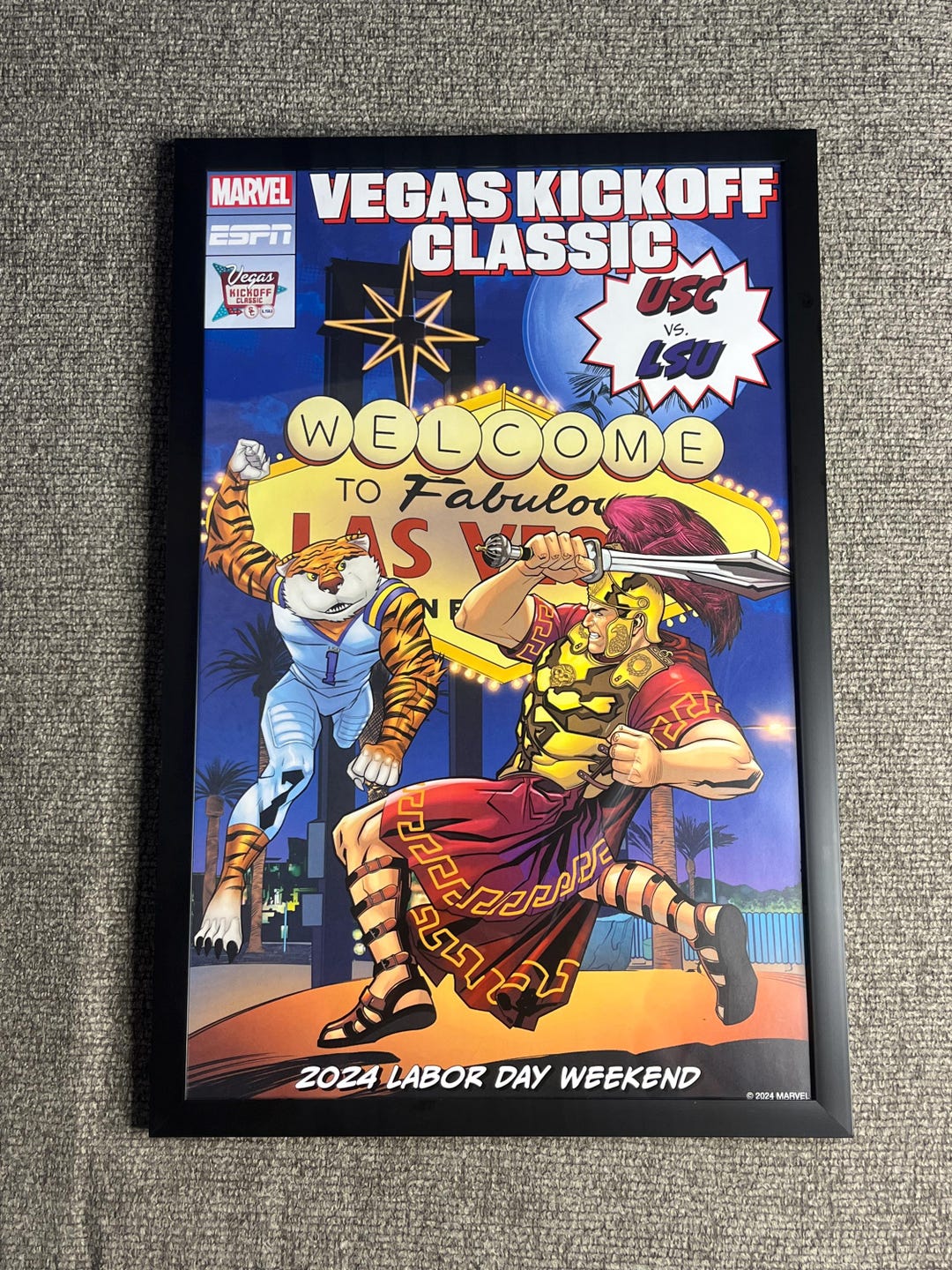 2024 D23 Disney Exclusive College Football Poster ESPN X Marvel USC Vs ...