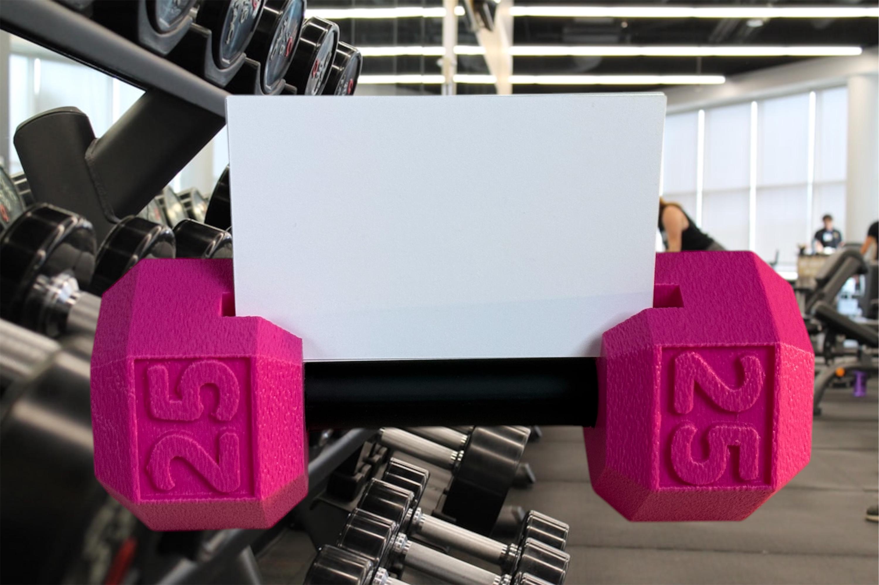 Dumbbell Business Card Holder Personal Trainer Gift Gym Gift Fitness ...
