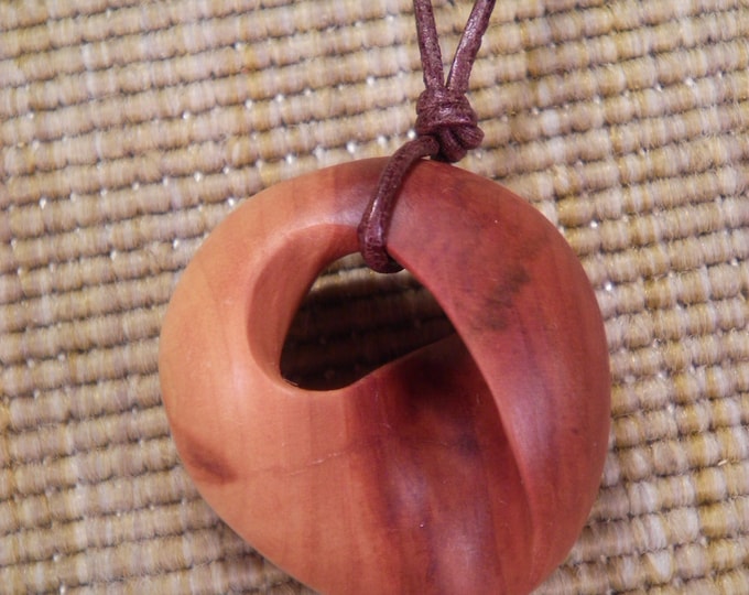 Apple Wood Mobius Strip Pendant (5965) - Etsy