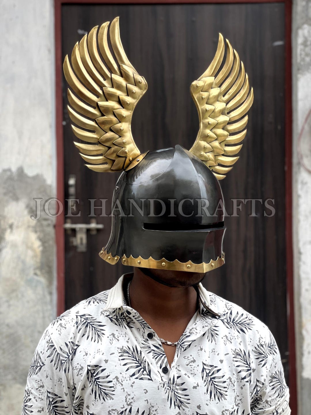 Medieval Gothic Sallet Helmet Black Knight Helmet With Before Larp ...