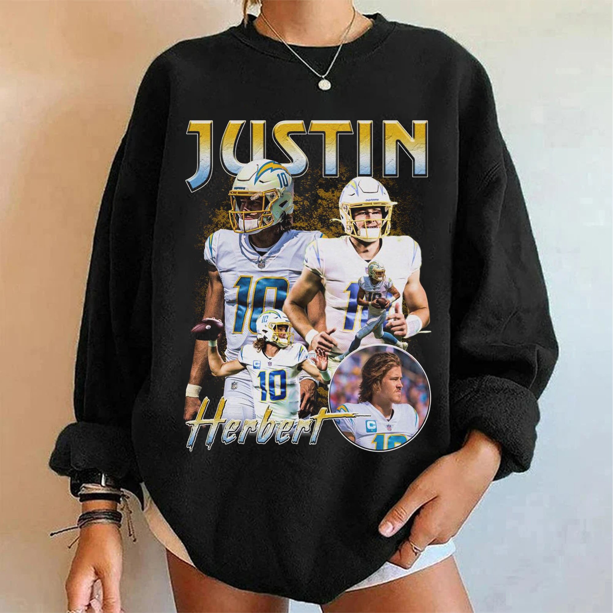 Justin Herbert Shirt sold by Lilliam Gasgano Storm | SKU 24908666 | 35% ...