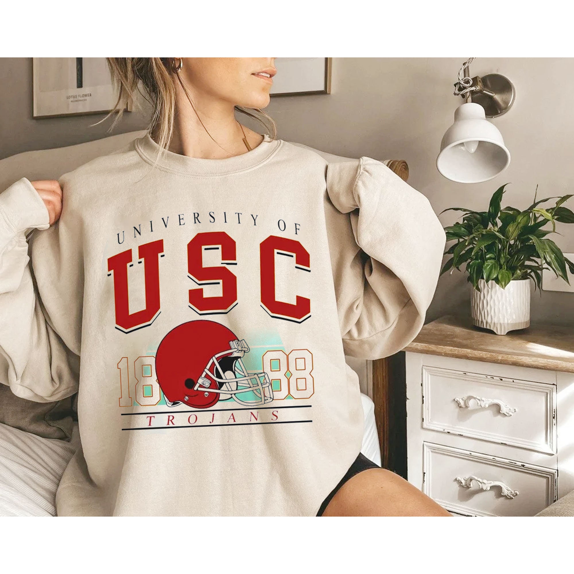 Vintage University of USC 1898 Football Sweatshirt sold by DaviWalter ...