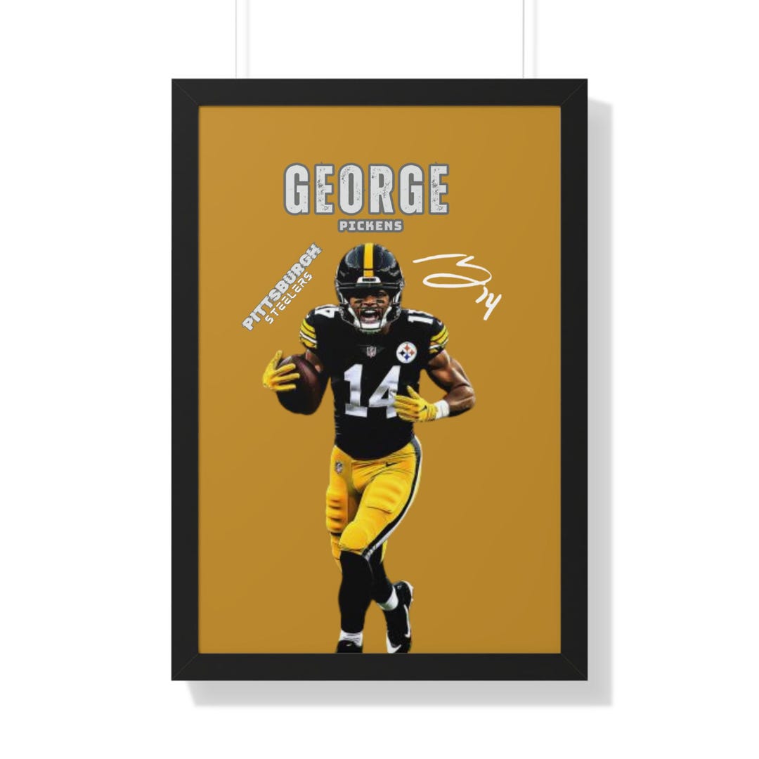 George Pickens Poster, Pittsburgh Poster, American Football Poster ...