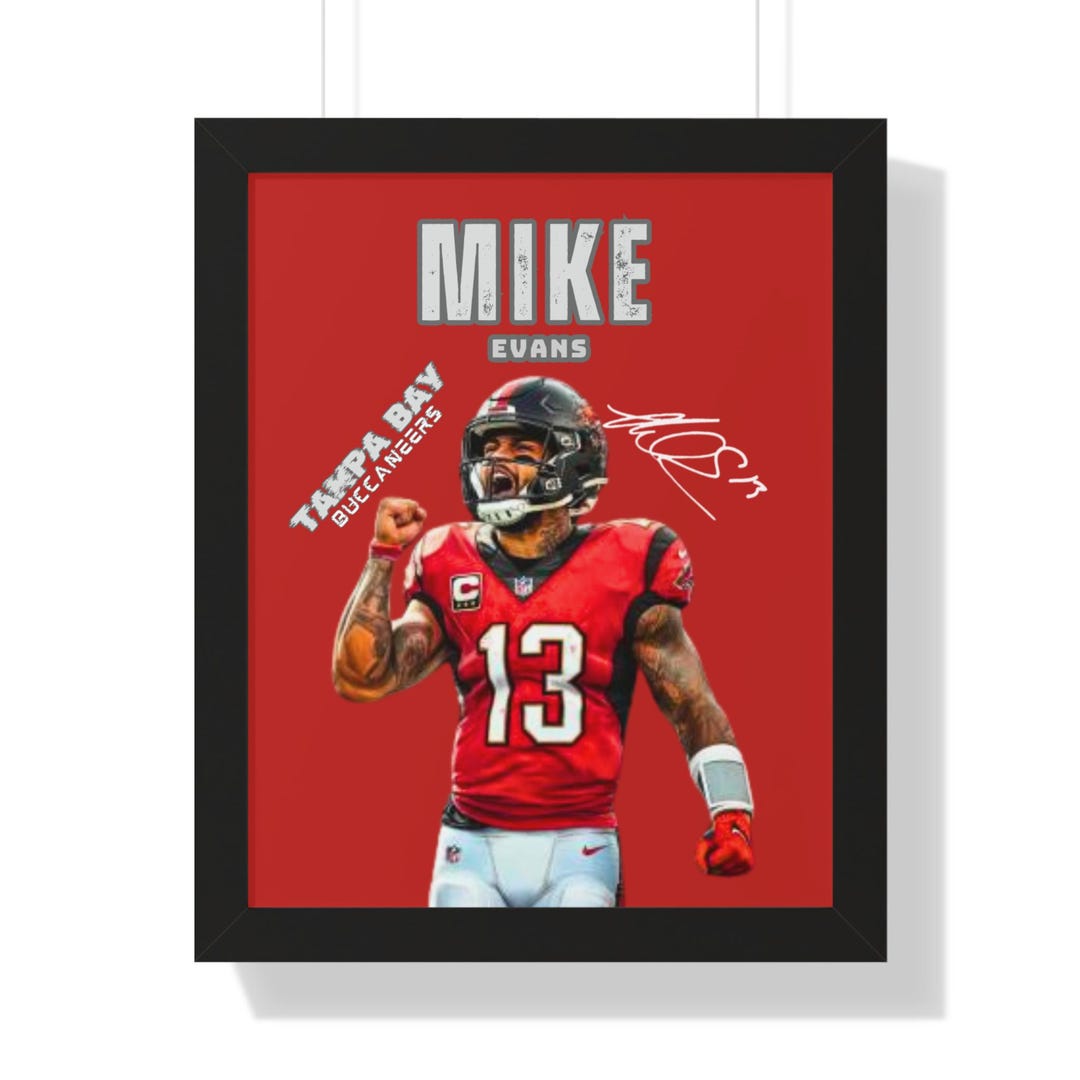 Mike Evans Poster, Tampa Bay Poster, American Football Poster, Wall Art ...