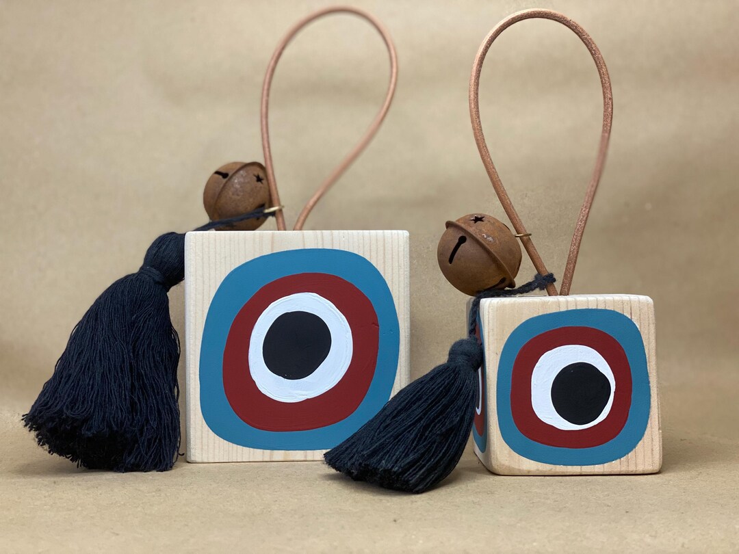 WOODLAB Handmade Wooden Decorative Evil Eye Cube - Etsy