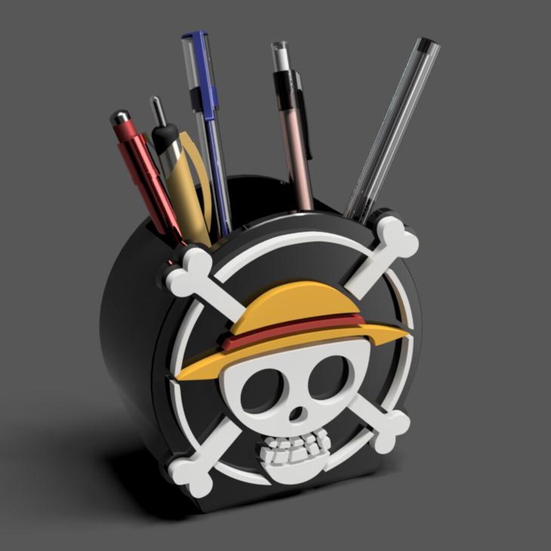 One Piece Pen Holder Organizer STL File for 3D Printing - Etsy
