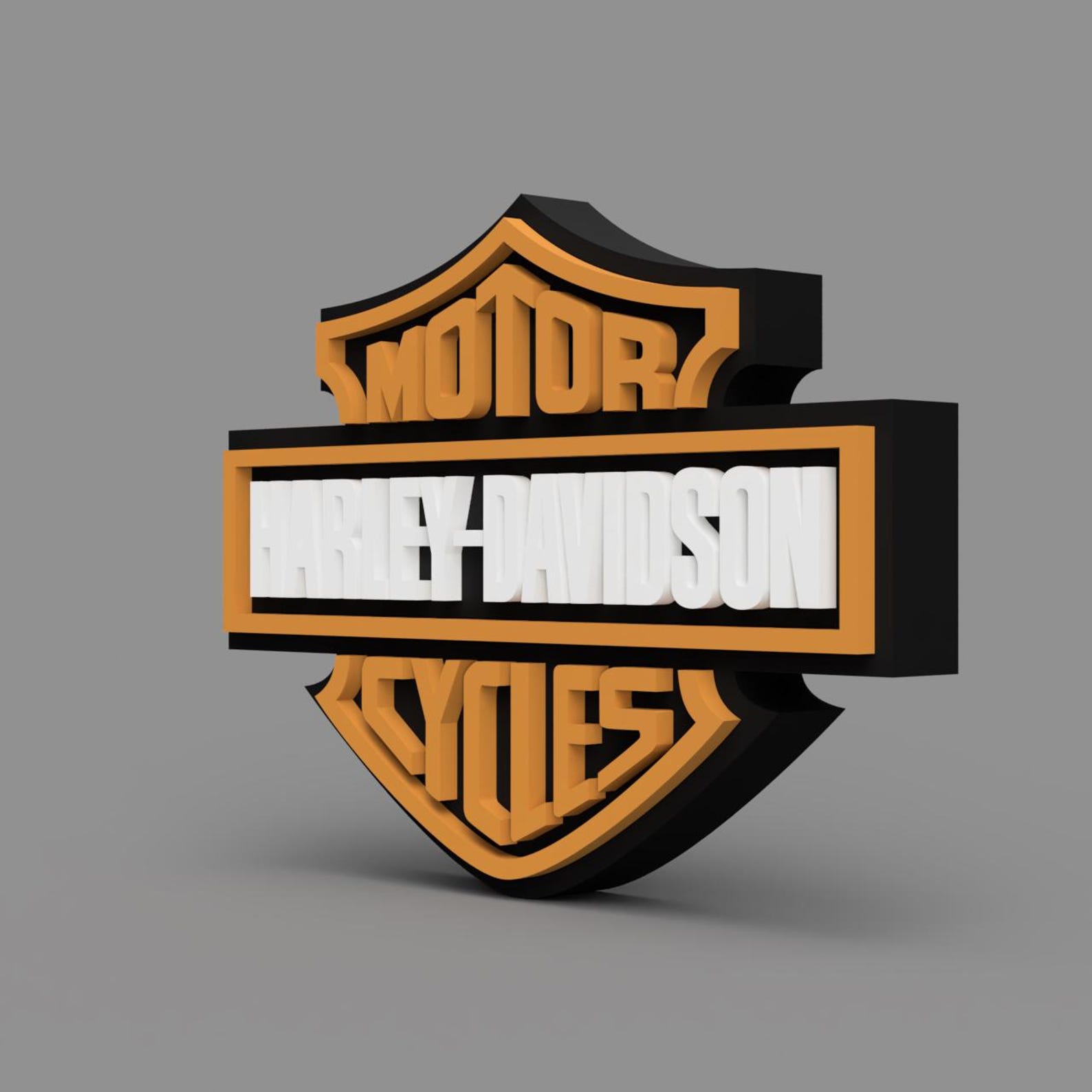Harley Davidson Logo Digital STL File for 3D Printing - Etsy