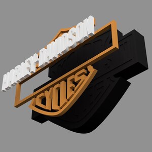Harley Davidson Logo Digital STL File for 3D Printing - Etsy