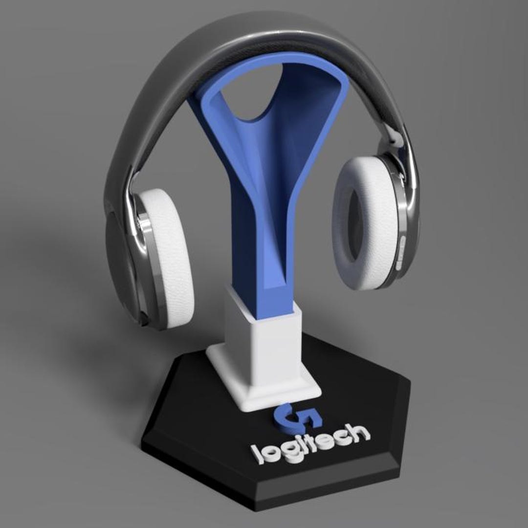 Logitech Headphone Stand STL File for 3D Printing 3D Headphone Stand ...