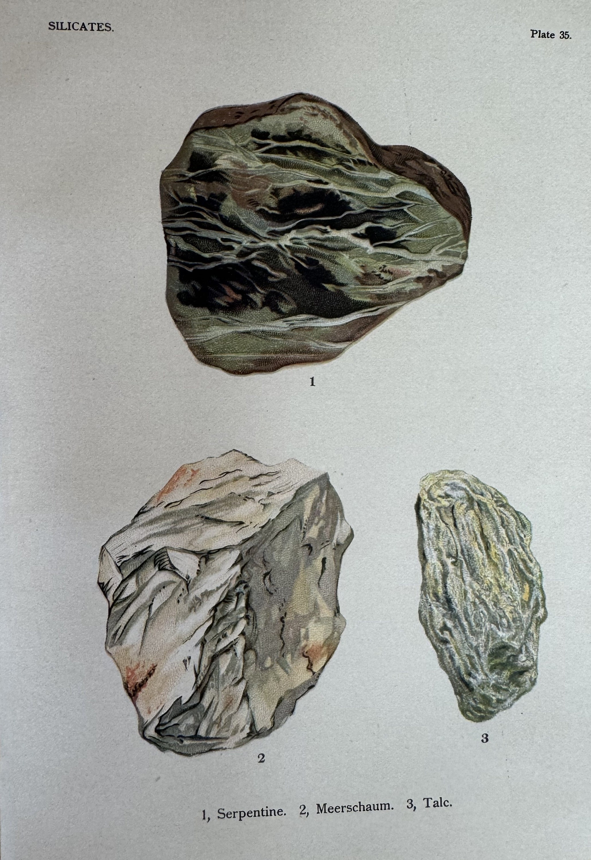 9 Unique Antique Mineral Prints. Geology, Gem Stones, Rocks ...