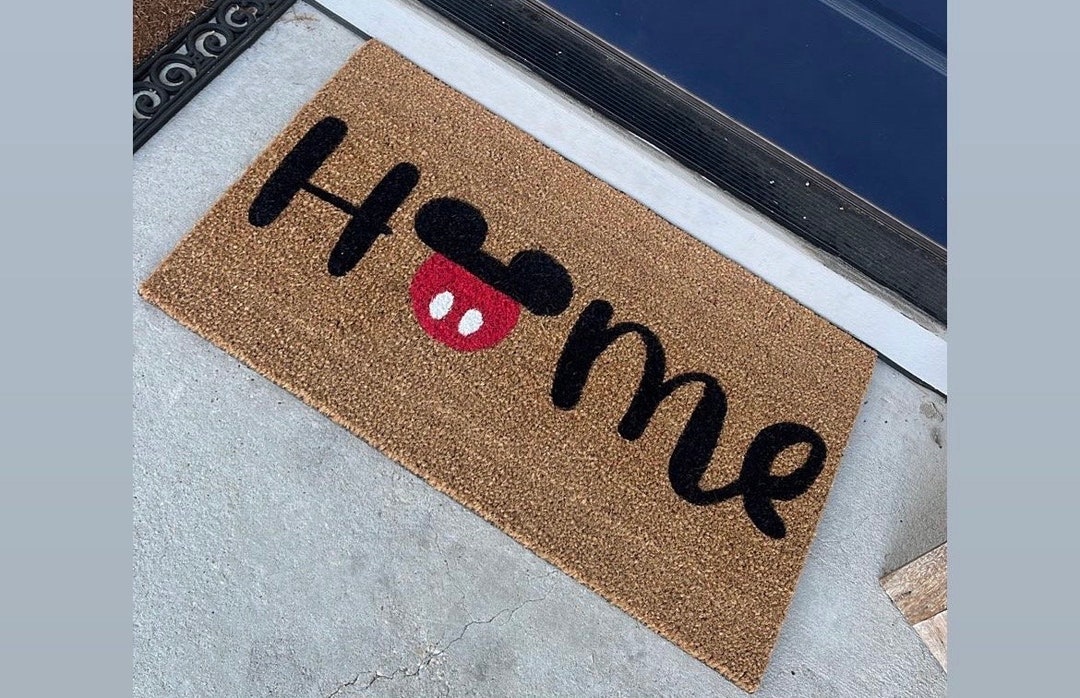 Disney Door Mat- Home- Welcome Mat for Door- Cute Disney Inspire ...
