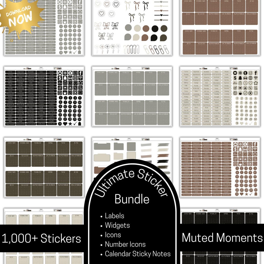 Ultimate Digital Stickers | Must Have Planner Stickers | Aesthetic 2025 ...