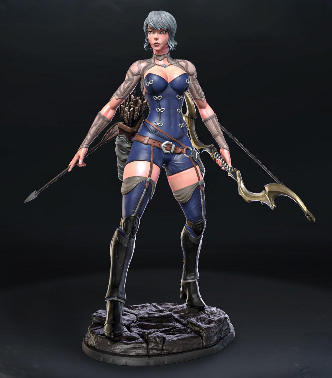 Warrior Statue STL File, 3D Digital Printing STL File for 3D Printers ...