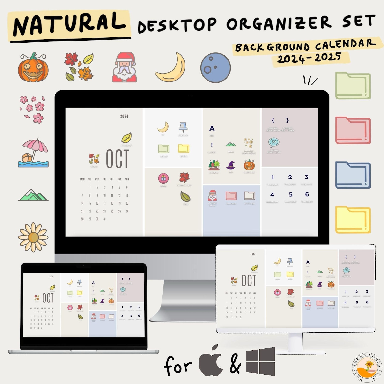 Organize Organized Desktop Background 2024 Calendar 2024-2025 Desktop ...