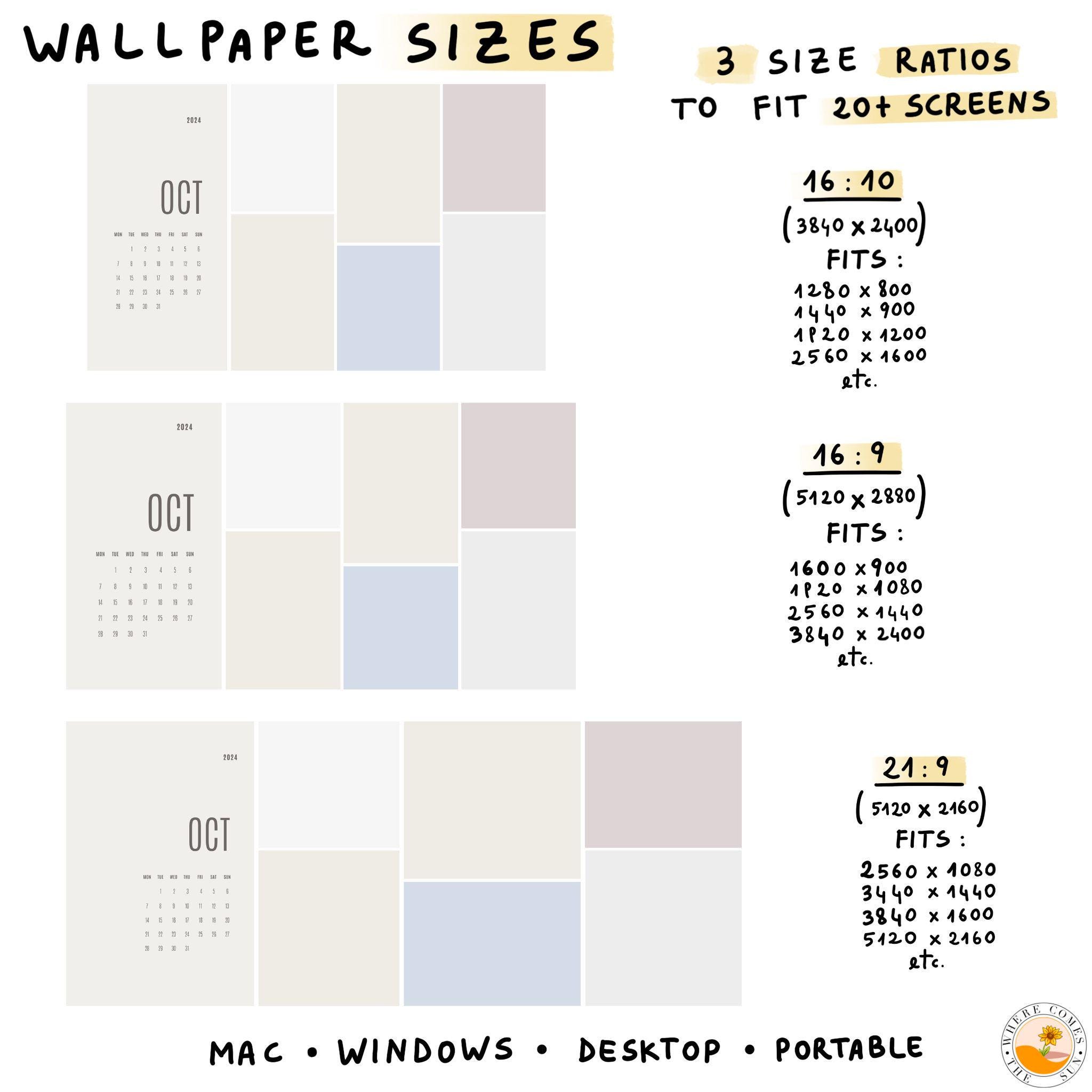 Organize Organized Desktop Background 2024 Calendar 2024-2025 Desktop ...