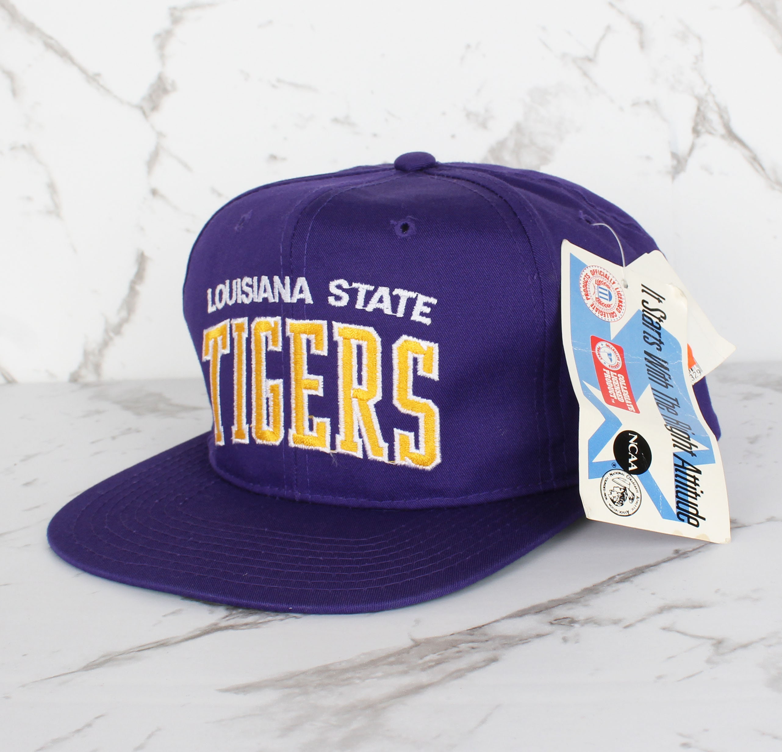 Vintage LSU Tigers Snapback Hat | 90s Starter Arch Baseball Cap ...
