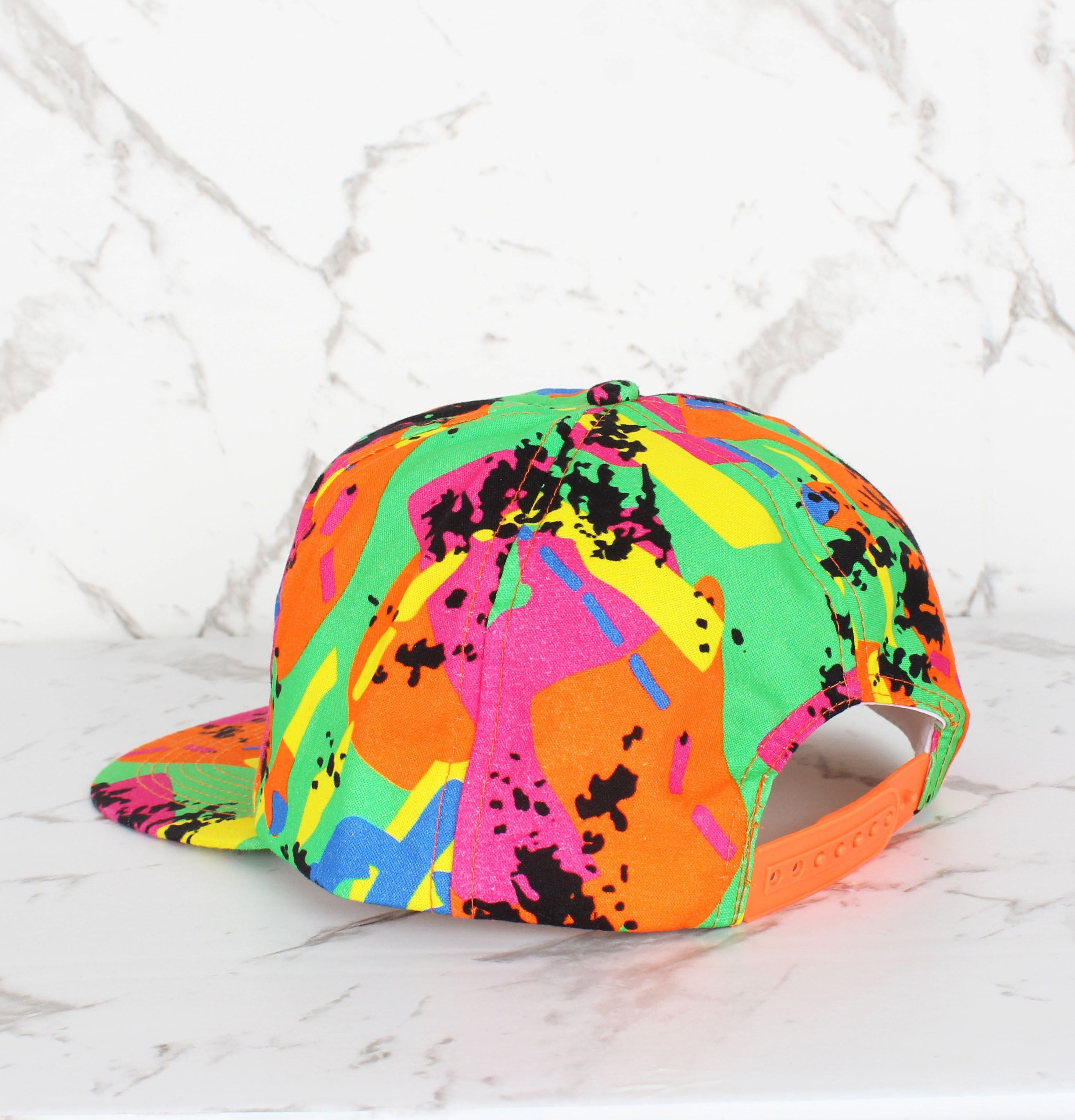 Fresh Prince Snapback Hat | 90s Pattern Baseball Cap | Neon Party ...