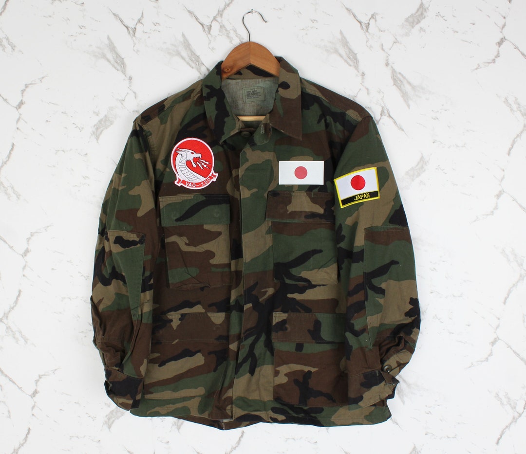 Vintage US Army Japan Tour Jacket MEDIUM | Camo Military Shirt Japanese ...
