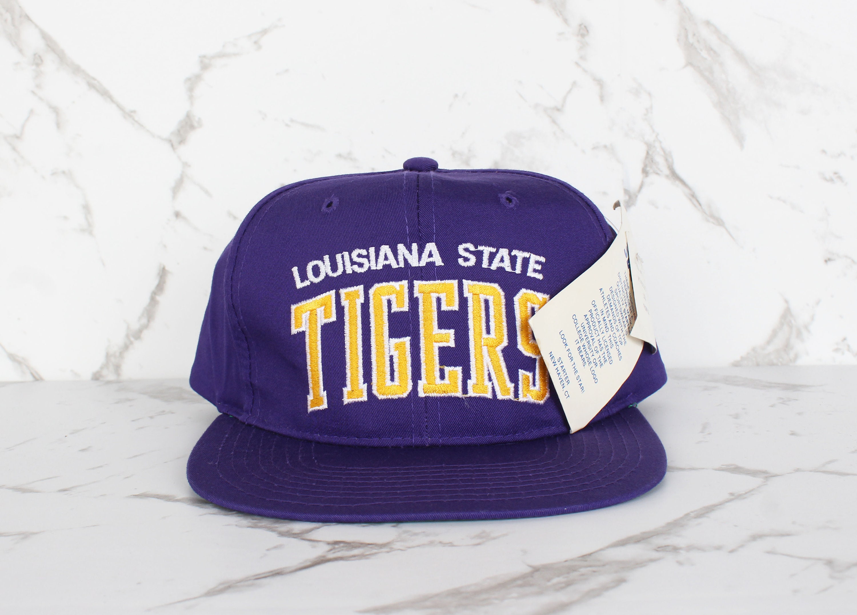 Vintage LSU Tigers Snapback Hat | 90s Starter Arch Baseball Cap ...