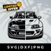 Toyota Supra MK4 Split View SVG JDM Car Design for Cricut, Silhouette ...