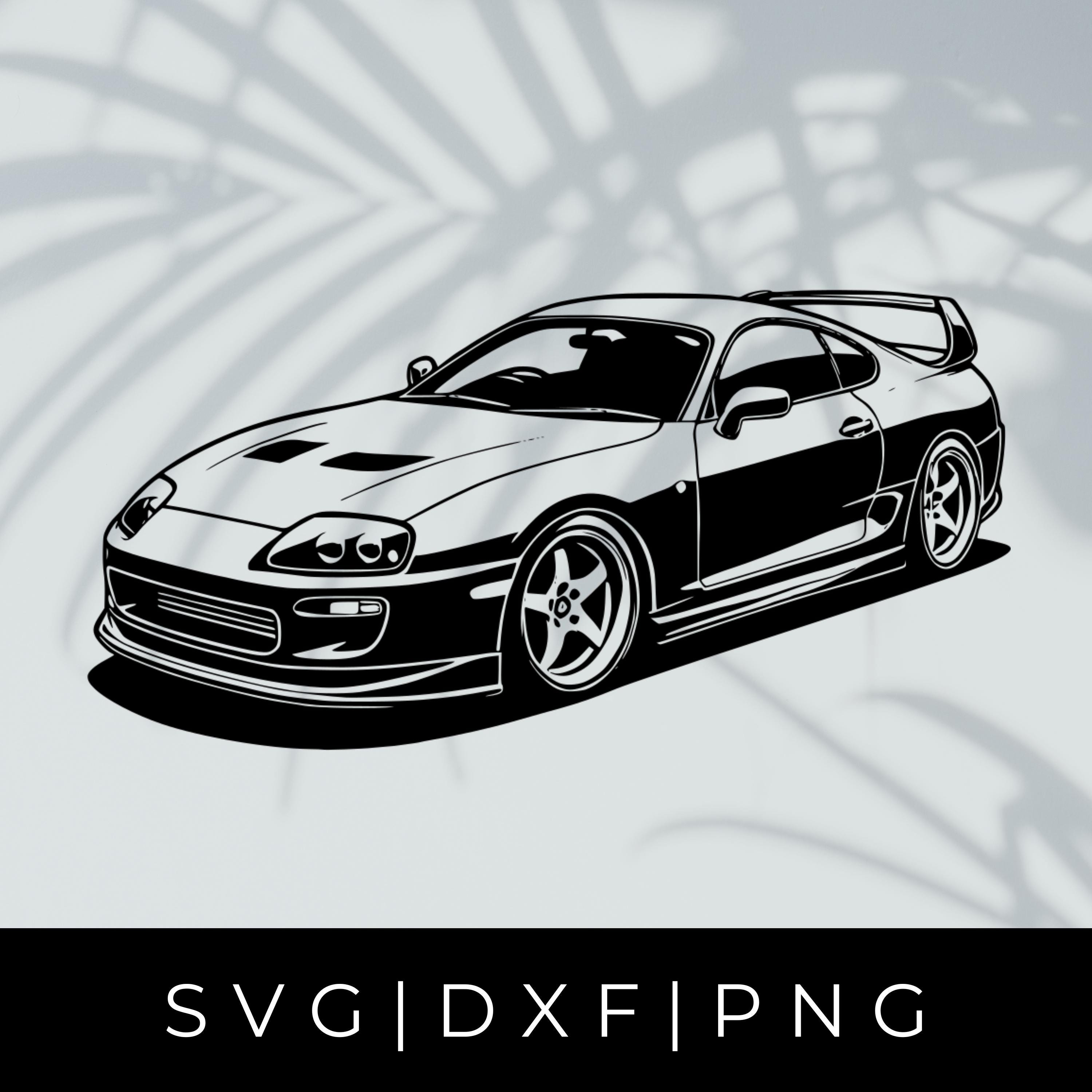 JDM Supra MK4 JDM Car SVG Drift Car Vector Art - Etsy