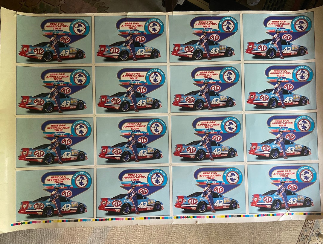 1992 Richard Petty/stp NASCAR Advertising Poster - Etsy