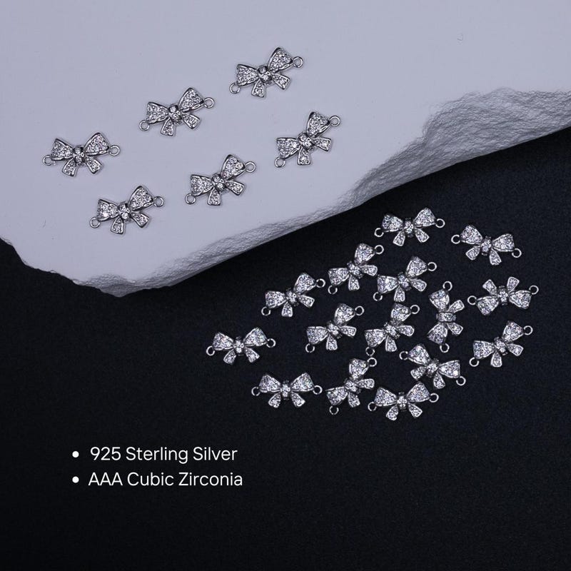 Silver Bow Jewelry Sets - Etsy