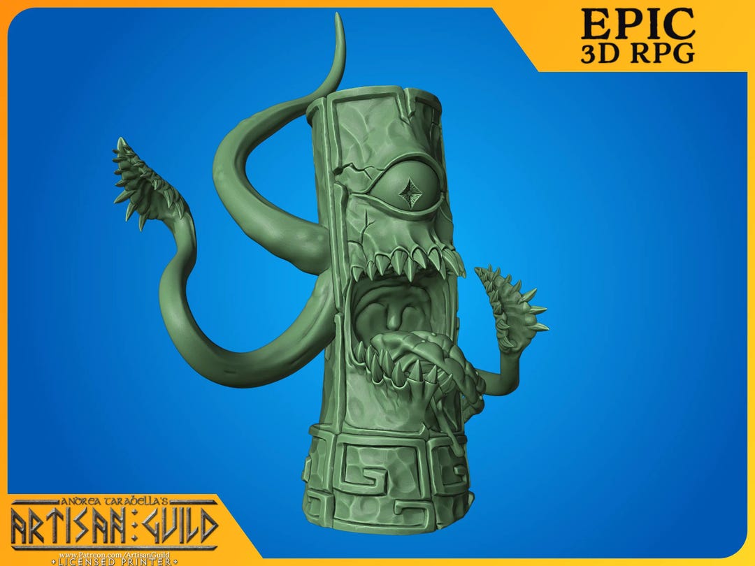 Monster Mimic Column Pillar Dnd Inspired Fantasy Tabletop RPG Great ...