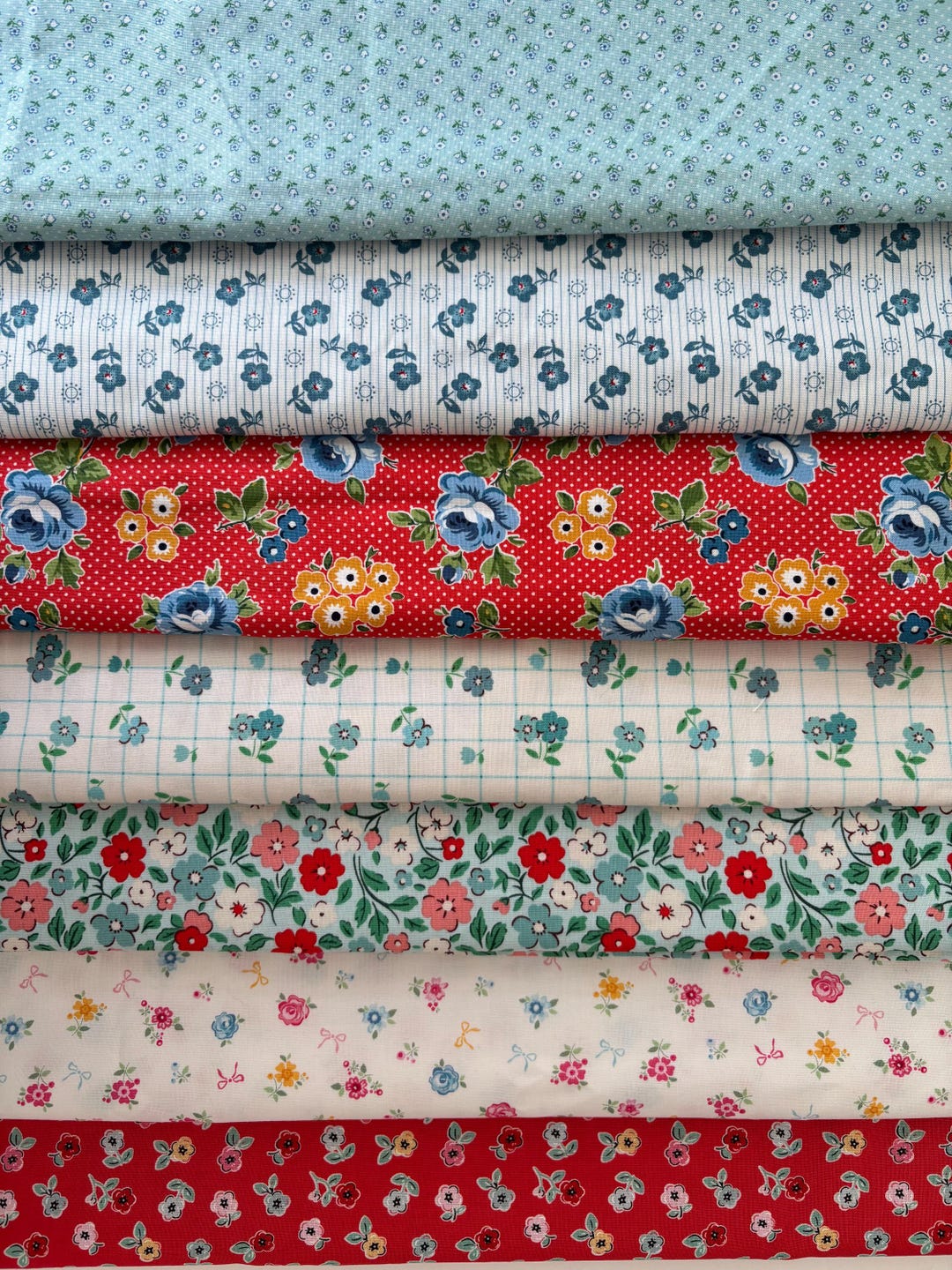 Floral Baby Quilt Kit: Pre-cut Blocks, Backing & Binding (42x56") - Etsy