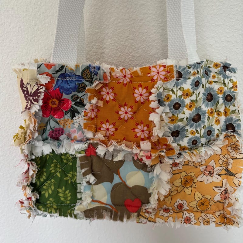 Rag Quilt Tote Bags - Etsy